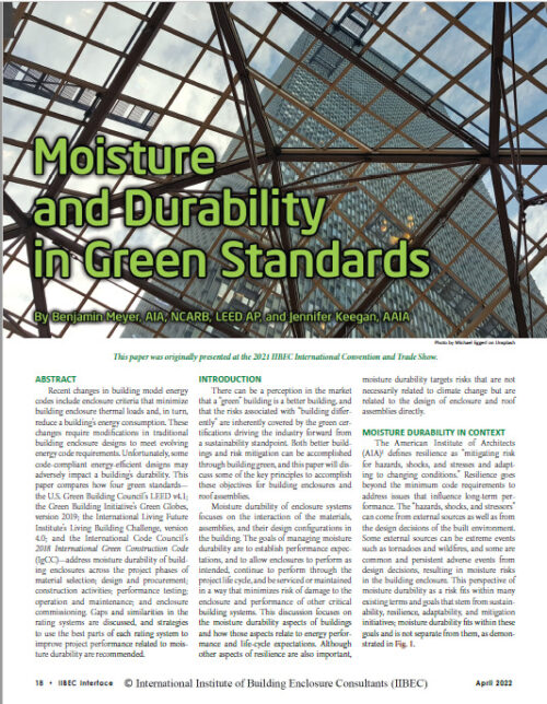 Green Standards | IIBEC