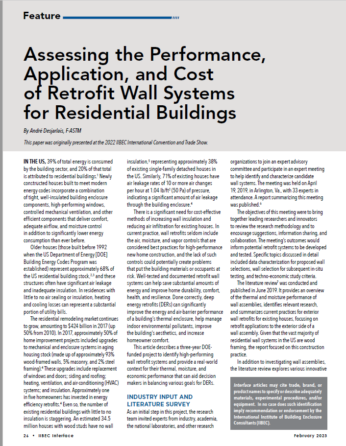 Retrofit Wall Systems | IIBEC