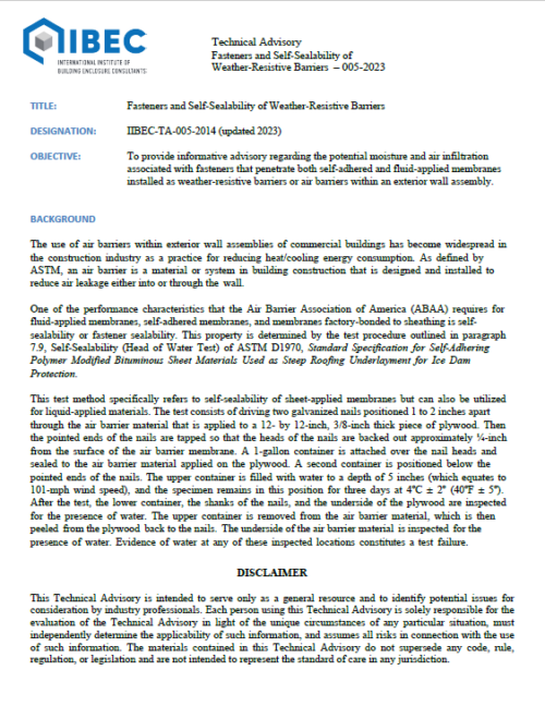 TA Fasteners | IIBEC