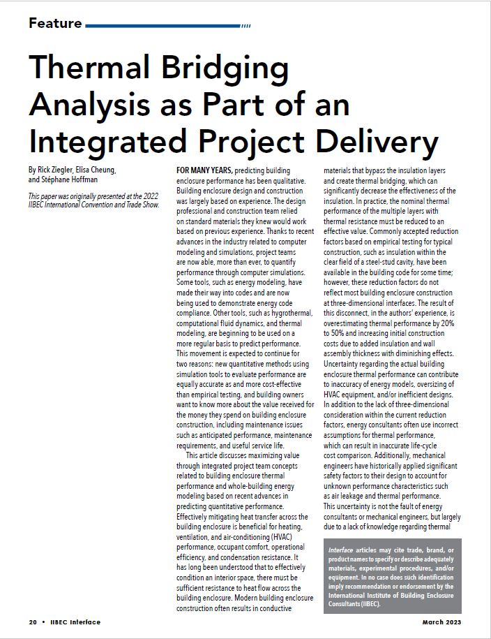 Thermal Bridging | IIBEC