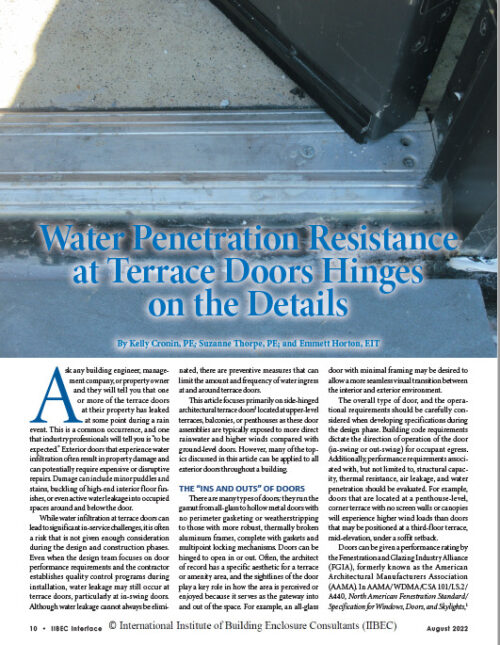 Water Penetration | IIBEC