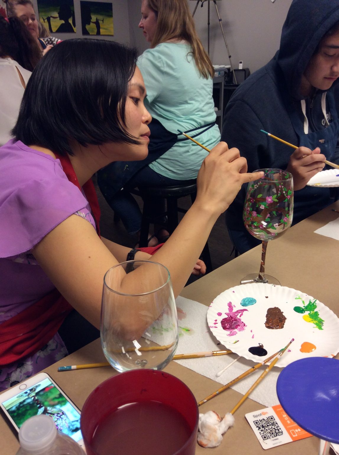 Wine Glass Painting Class 2 | IIBEC