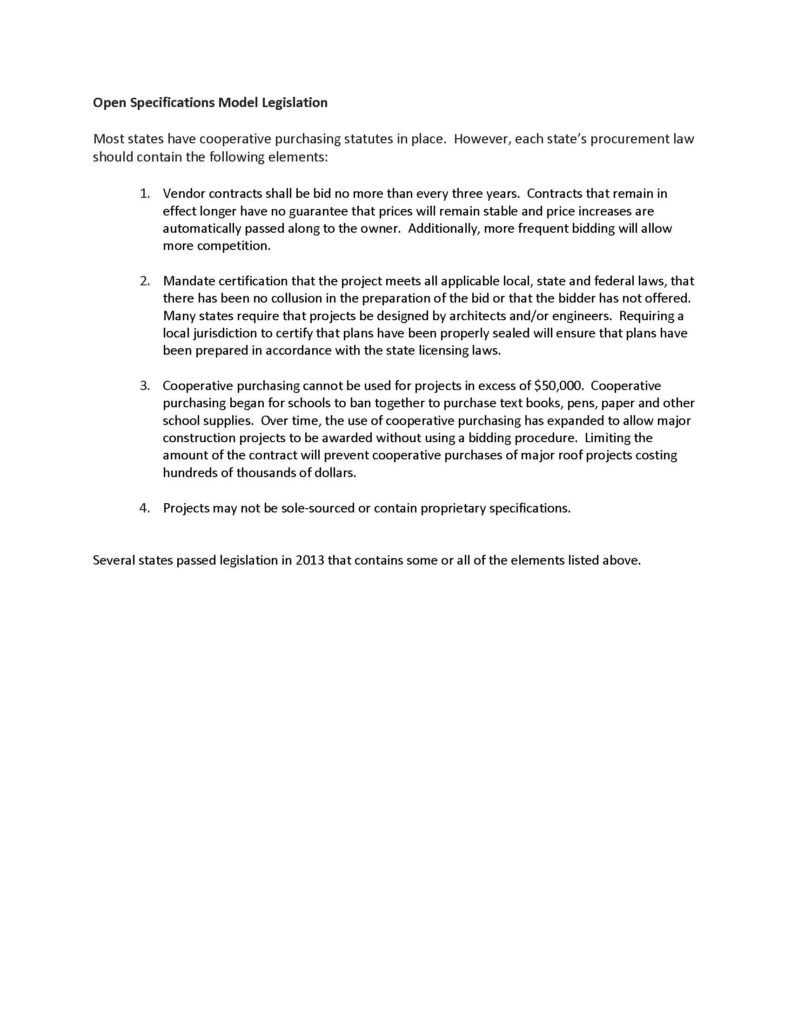 Model Legislation | IIBEC