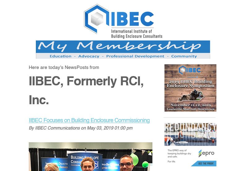 Newsfeed 2019 | IIBEC